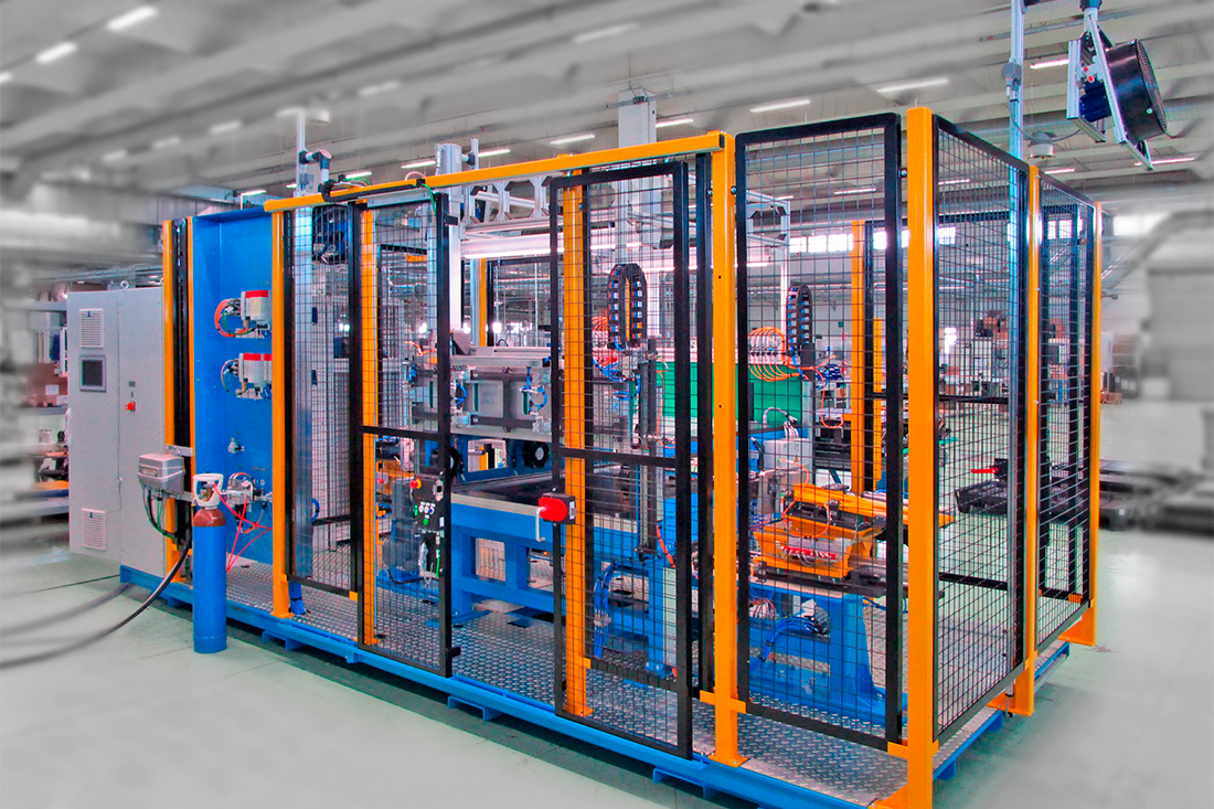 Prueba De Estanqueidad Del Paquete De Baterías Con Helio En Cámara De ...