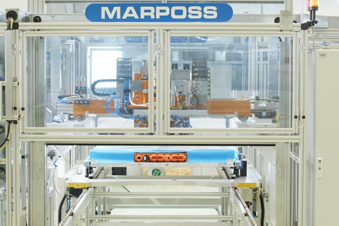 Air leak test on Battery Pack | Marposs